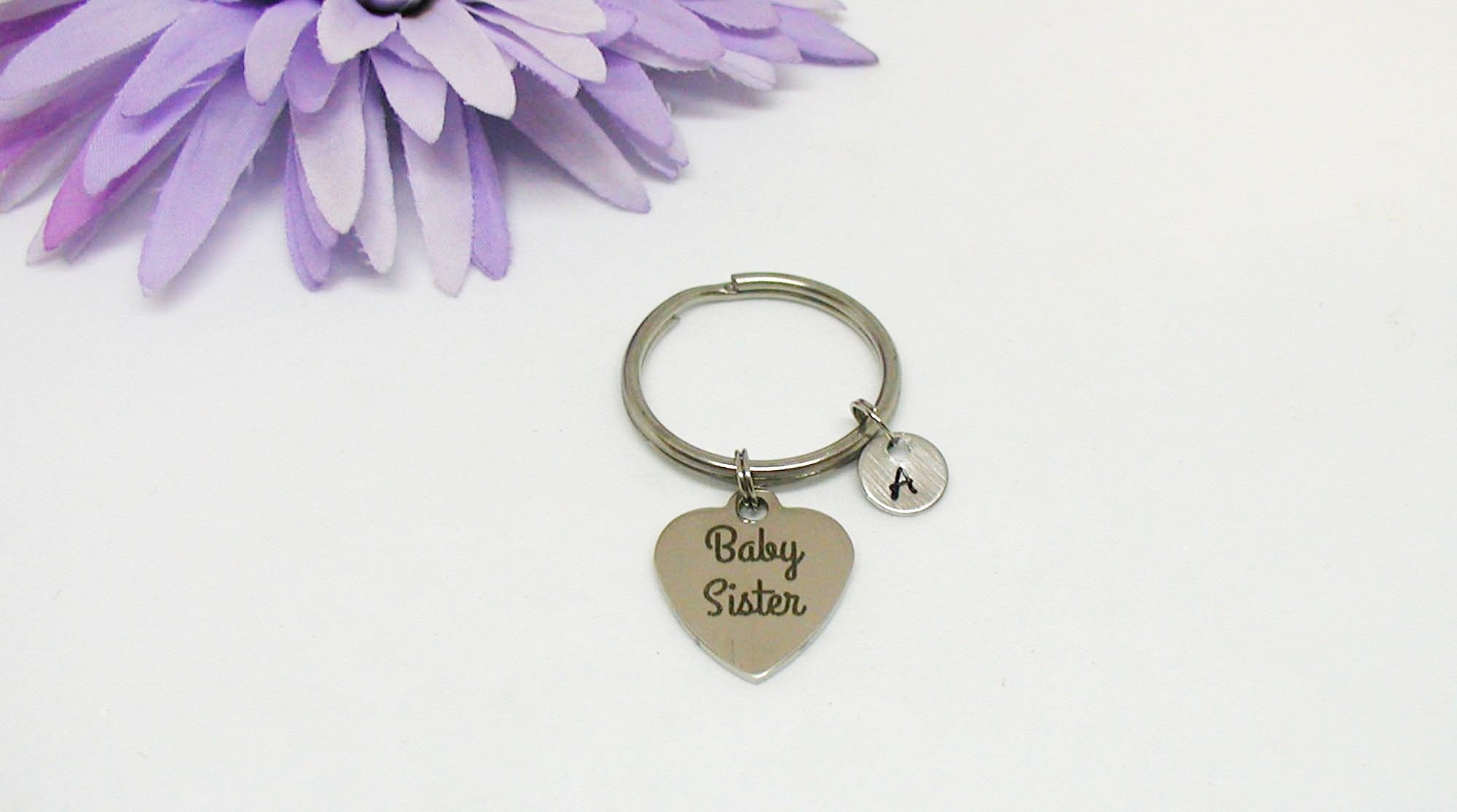 Baby Sister Keychain, Sister Keychain, Sisters Keyring, Best Friend ...