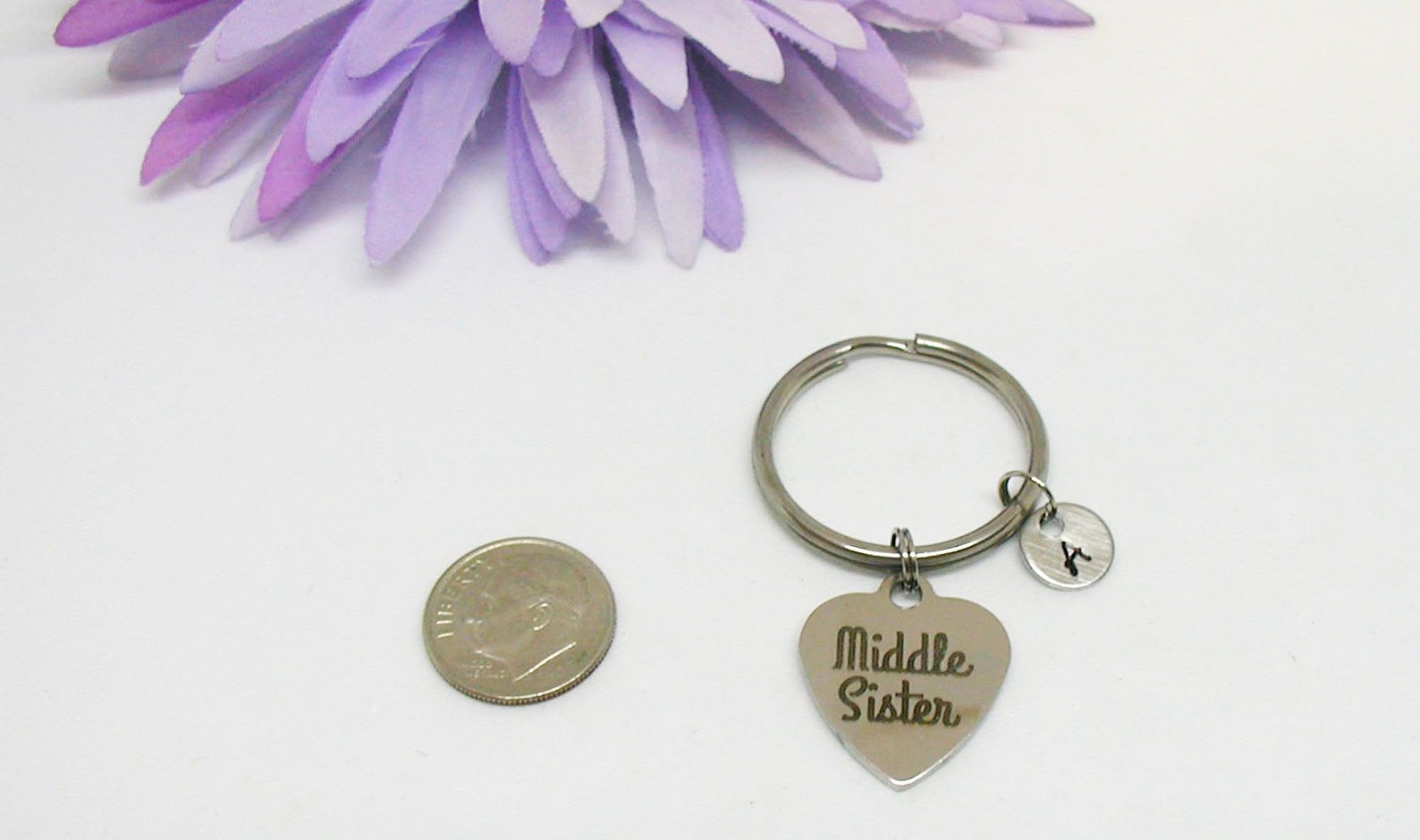 Middle Sister Keychain, Sister Keychain, Sisters Keyring, Best Friend ...