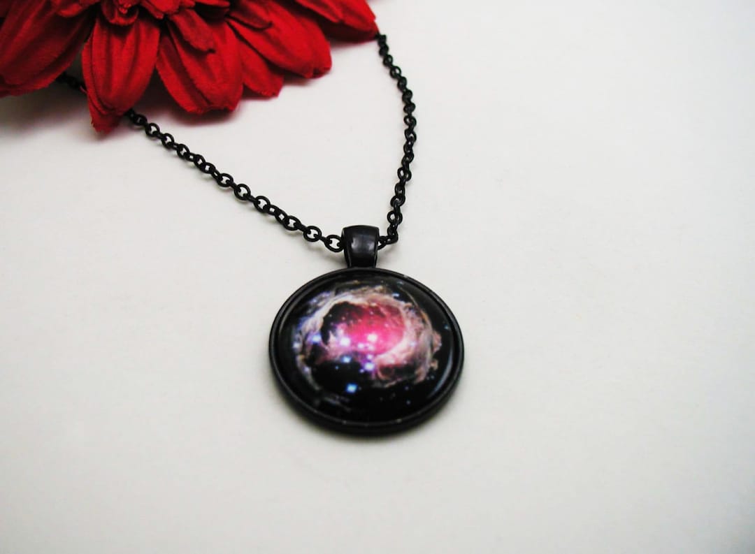 Galaxy Necklace, Galaxy Pendant, Galaxy Charm, Dainty Necklace, Galaxy ...