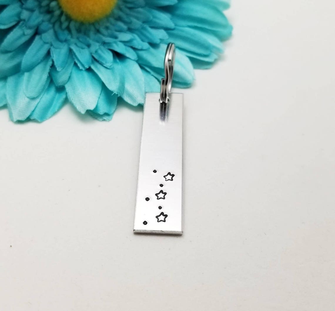 Virgo Keychain Custom Keychain Constellation Keychain - Etsy