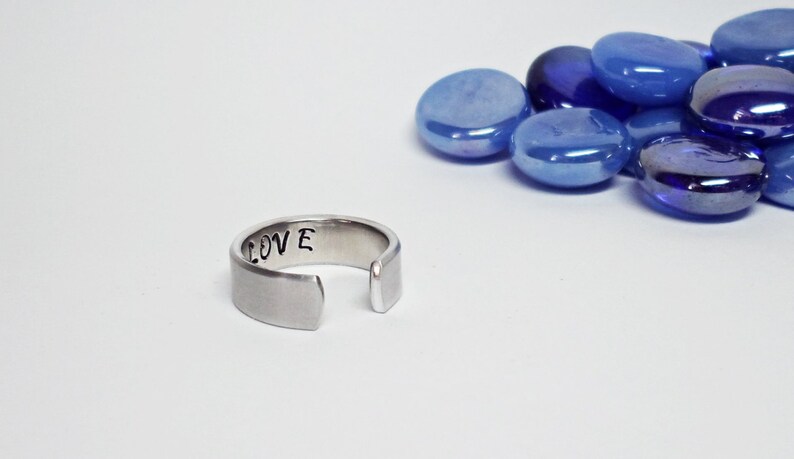 Secret Message Ring, Personalized Ring, Adjustable Ring Jewelry, Hand ...