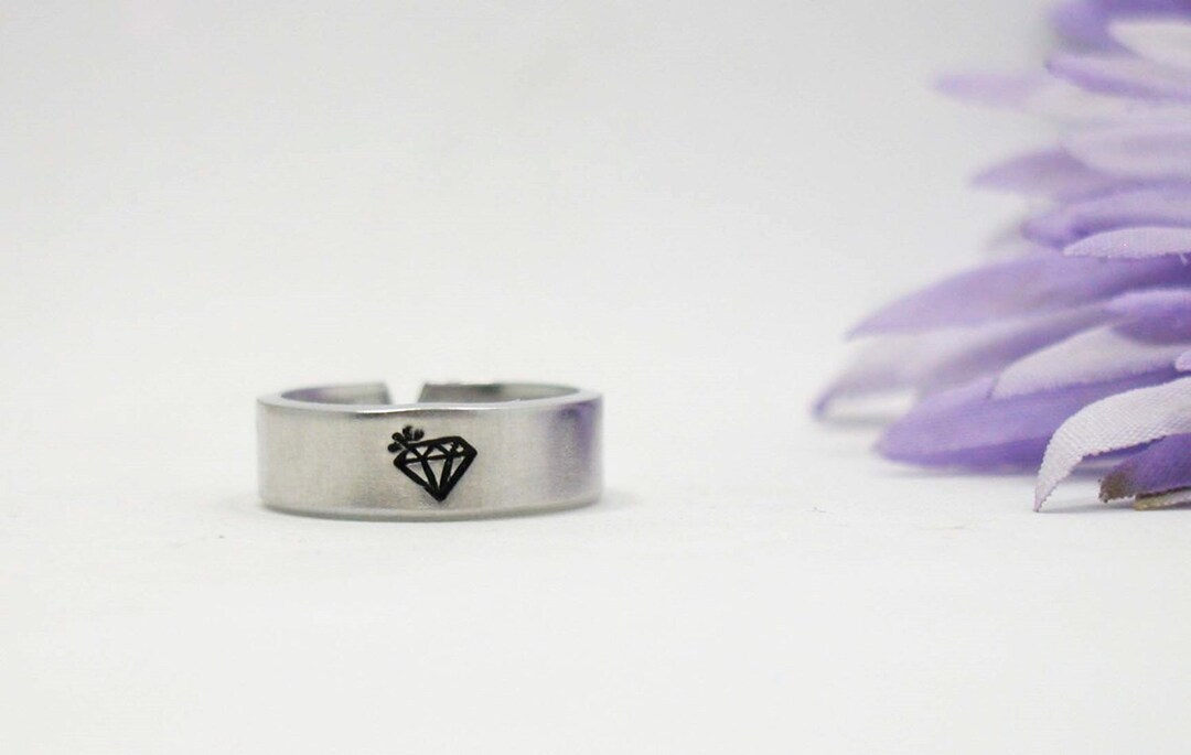 Diamond Ring, Custom Ring, Personalized Name Ring, Personalized Ring ...