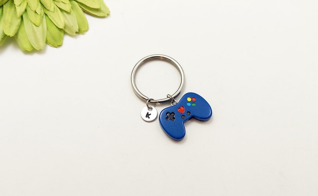 Blue Controller Key Chain, Controller Keychain, Gaming Charm, Video ...