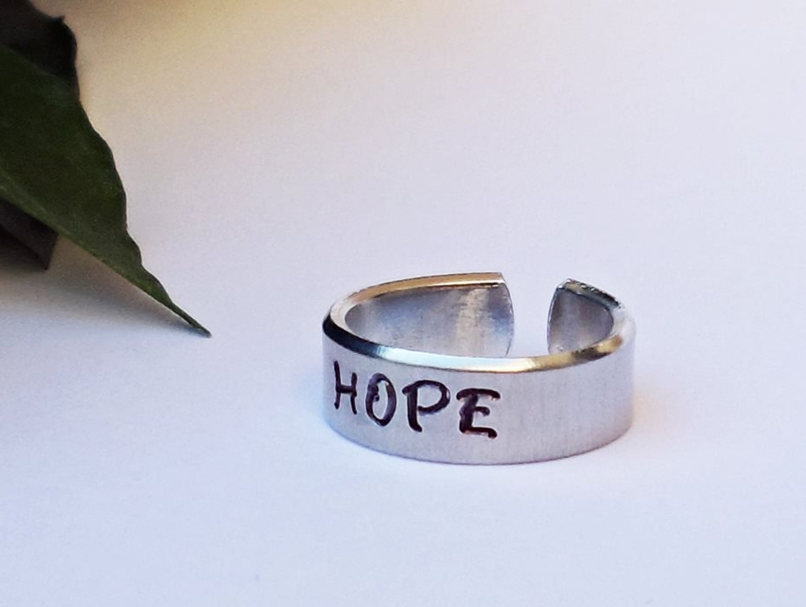 Hope Ring Personalized Ring Inspirational Ring | Etsy