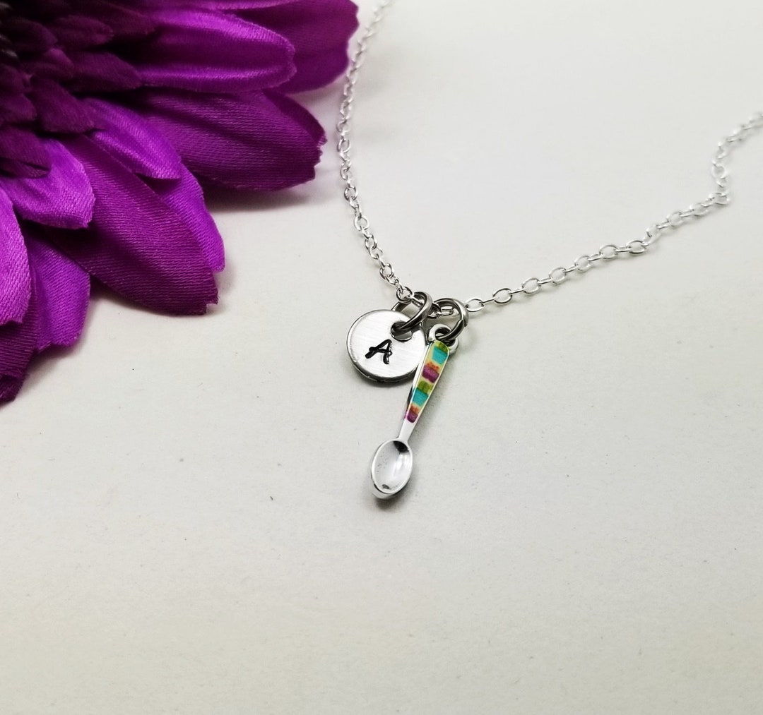 Spoon Necklace, Spoon Charm Necklace, Dainty Spoon Pendant, Spoon ...