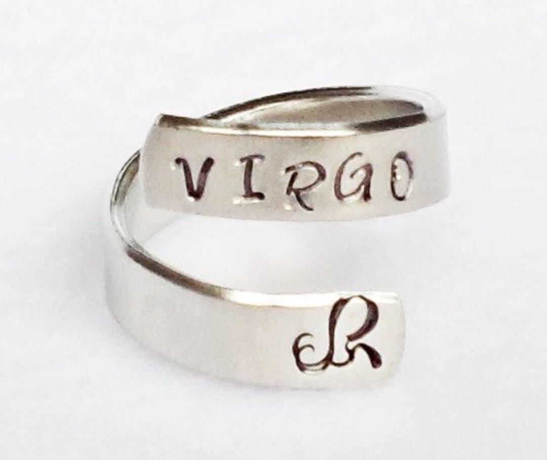Virgo Personalized Zodiac Ring Personalized Ring Custom - Etsy