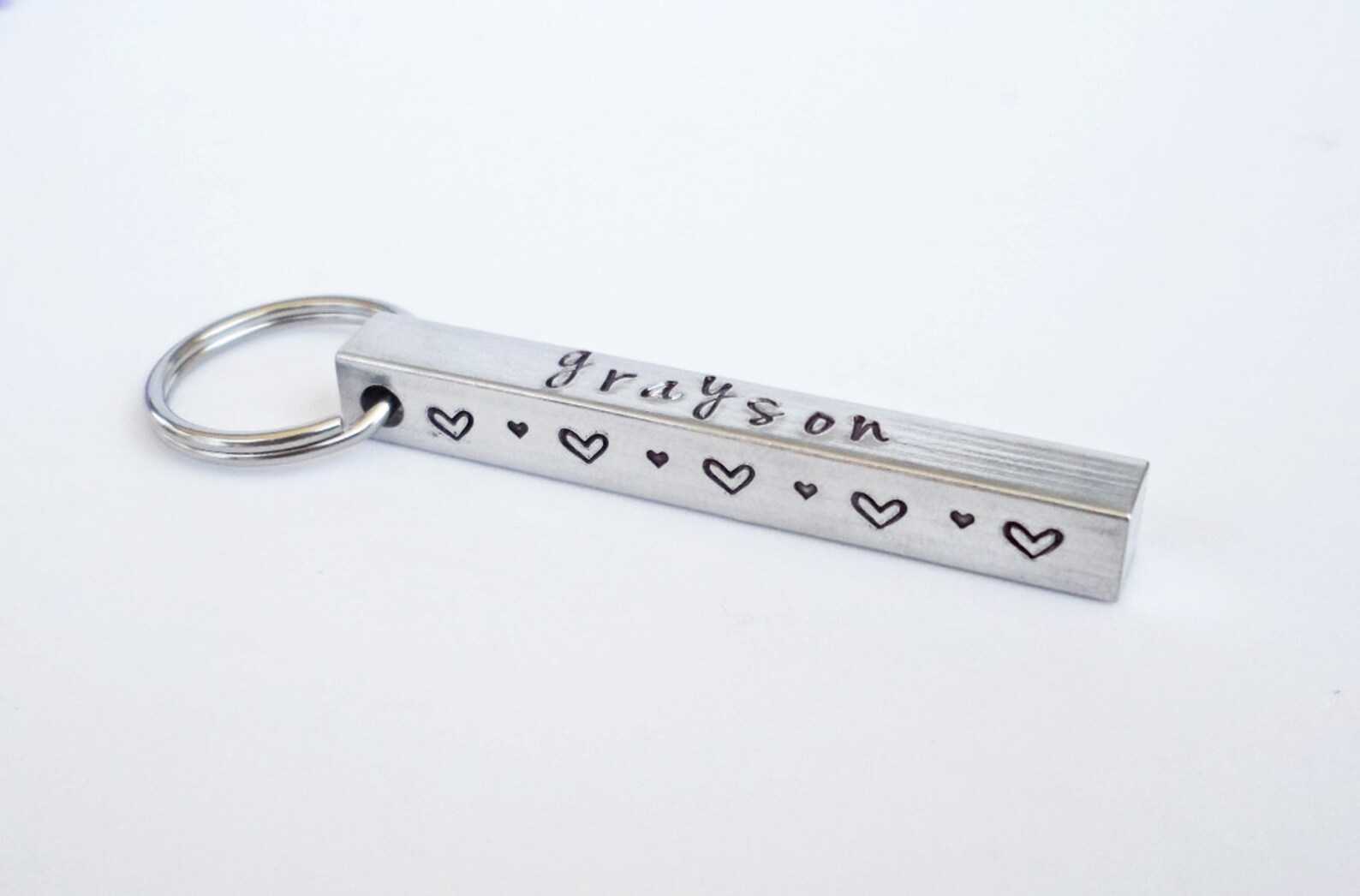 Aluminum Bar Keychain Personalized Keychain Custom | Etsy