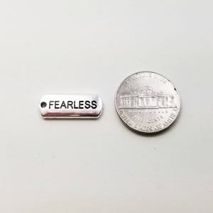 Fearless Necklace, Fearless Pendant, Inspirational Necklace, Faith ...