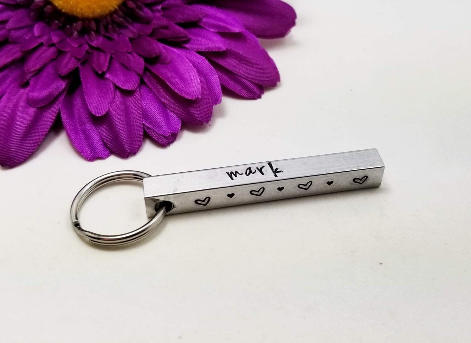 Aluminum Bar Keychain Personalized Keychain Custom - Etsy