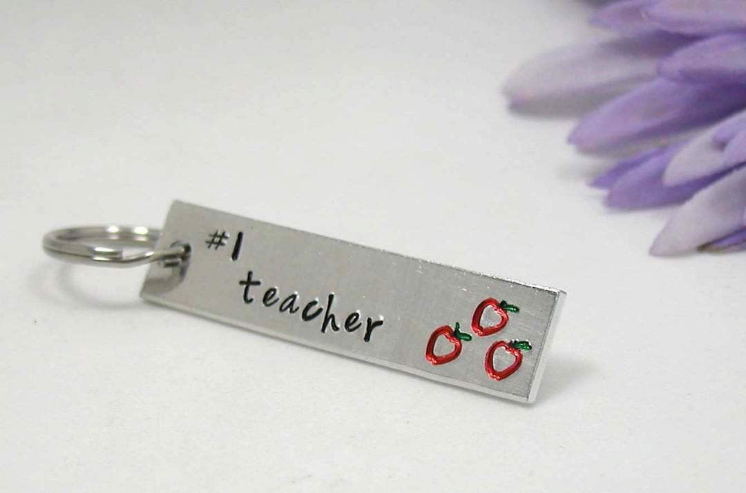 Teacher Keychain, Custom Keychain, Engraved Keychain, Rectangle ...