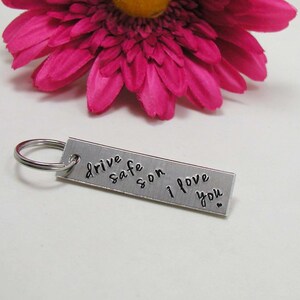 Drive Safe Son I Love You, New Driver Gift, Drive Safe Keychain ...