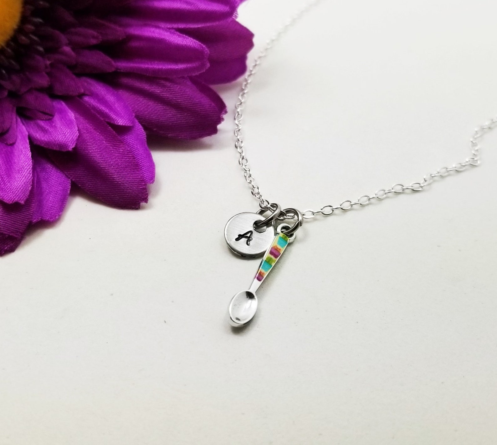 Spoon Necklace Spoon Charm Necklace Spoon Pendant Spoon - Etsy