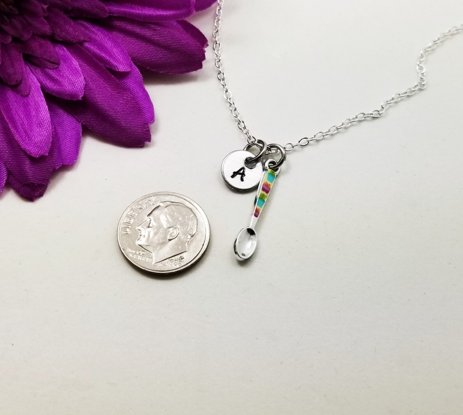 Spoon Necklace Spoon Charm Necklace Spoon Pendant Spoon - Etsy