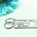 I Miss You Keychain, I Miss You More Keychain, Engraved Keychains ...
