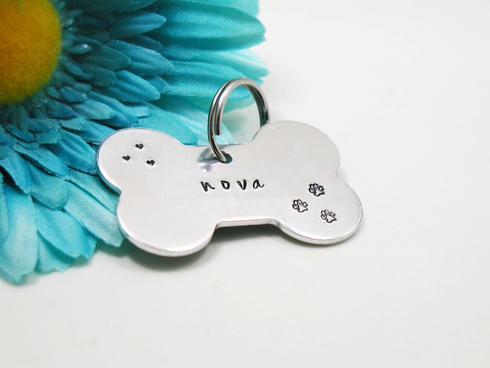 Personalized Dog Tag, Custom Lost Dog Tag, Handstamped Dog Tag, Custom ...