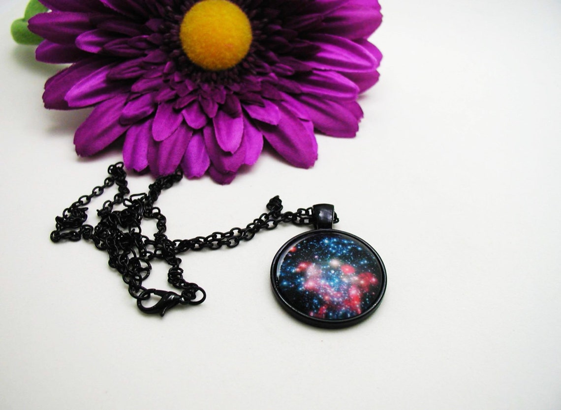 Galaxy Necklace, Nebula Pendant, Galaxy Charm, Dainty Necklace, Galaxy ...