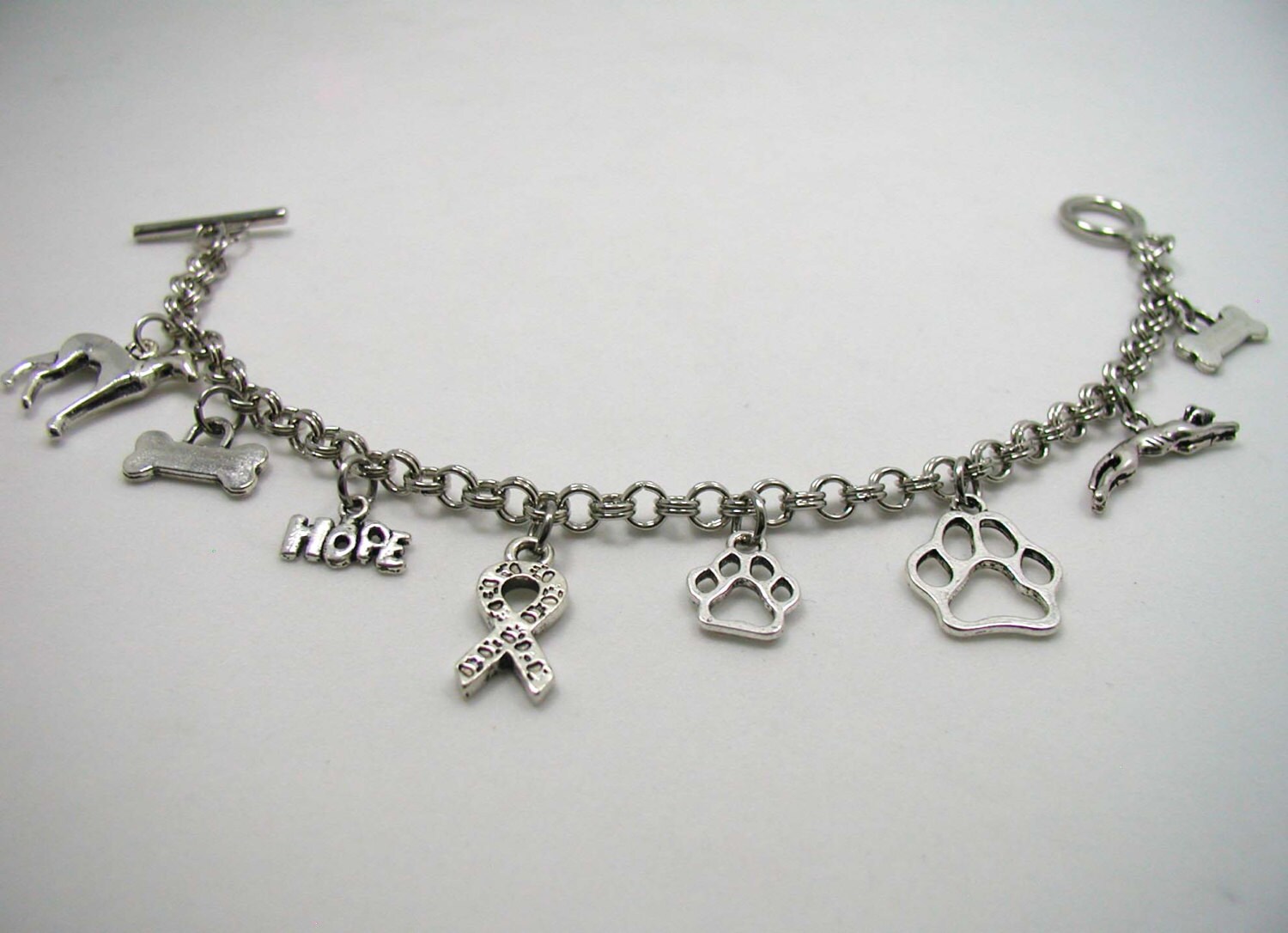 Dog Charm Bracelet Dog Bracelet Dog Lover Charm Bracelet - Etsy UK