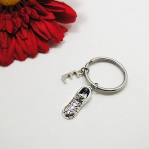 Marathon Shoe Keychain, Marathon Shoe Key Chain, Initial Keychain ...