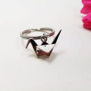 Origami Crane Keychain, Gift for Mom, Personalized Bracelet, Paper ...