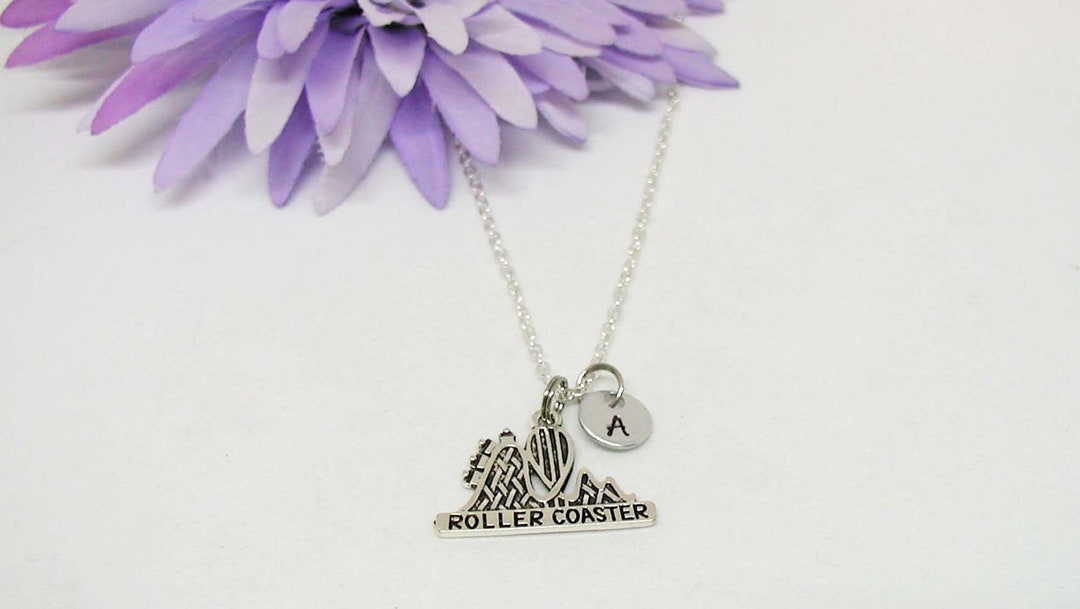 Roller Coaster Necklace, Roller Coaster Charm, Roller Coaster Jewelry ...