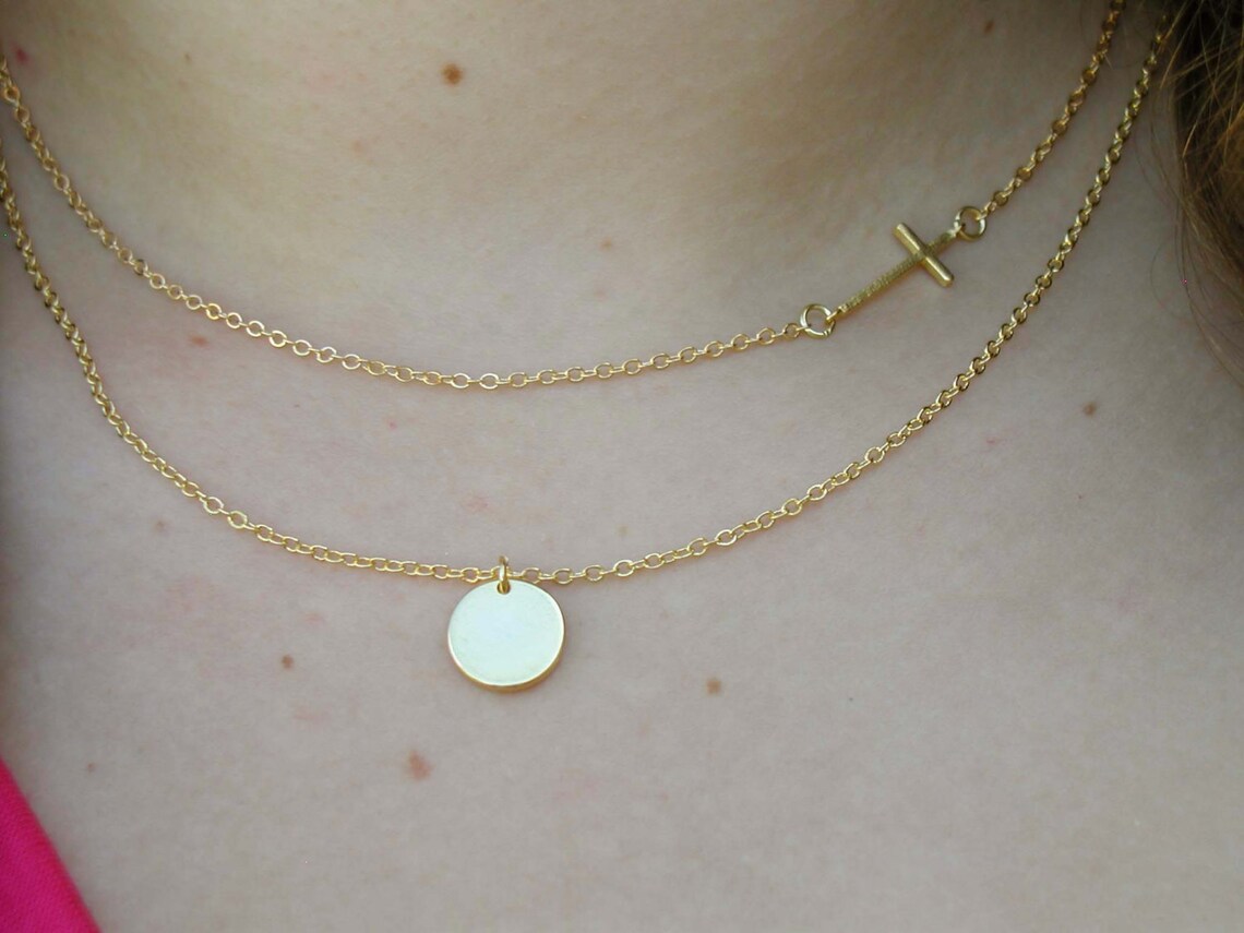 Layering Necklace Set, Delicate Gold Layer Necklaces, Layer Necklace ...