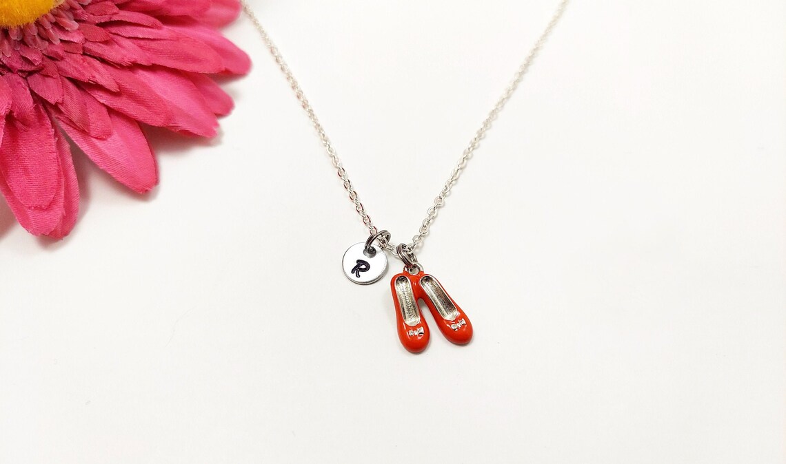 Red Shoe Necklace Red Shoe Charm Personalized Necklace - Etsy