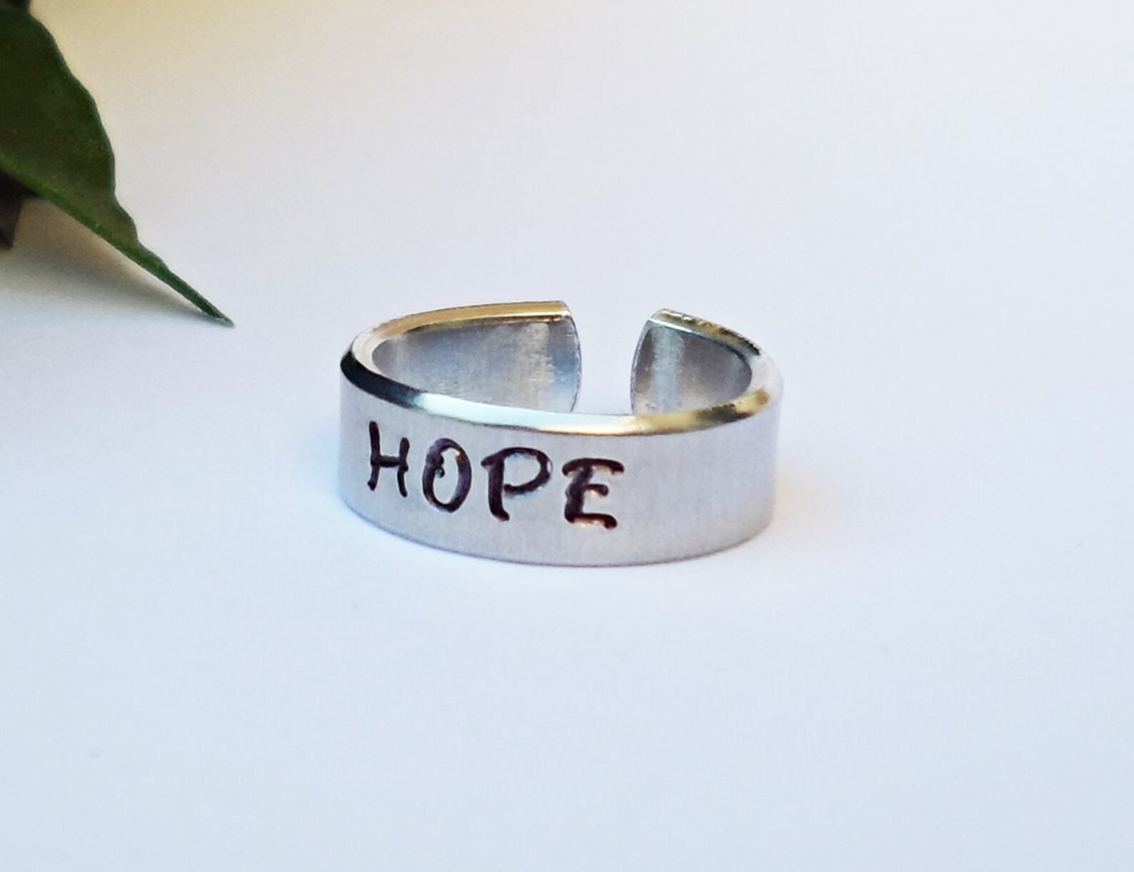 Hope Ring Personalized Ring Inspirational Ring | Etsy