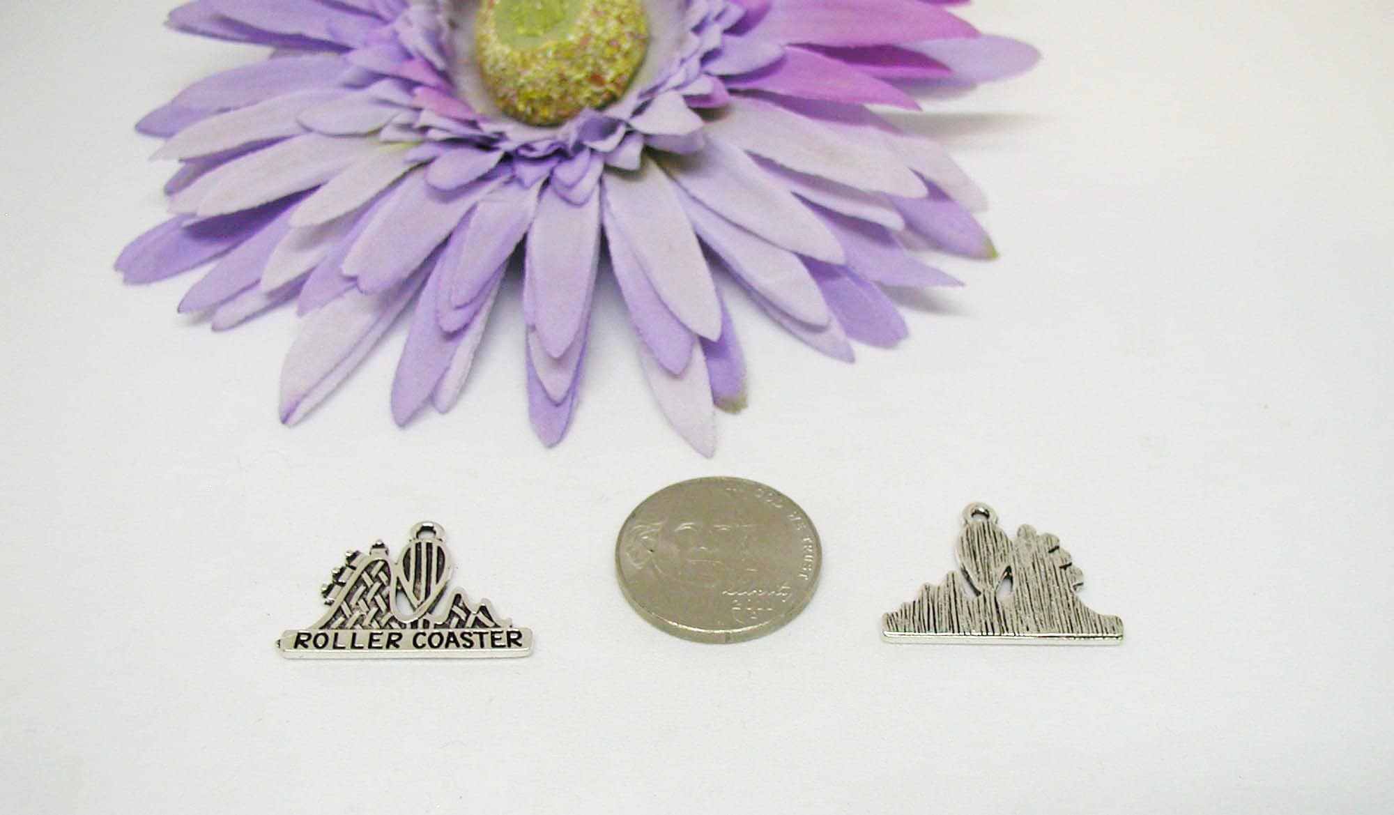 Roller Coaster Necklace, Roller Coaster Charm, Roller Coaster Jewelry ...