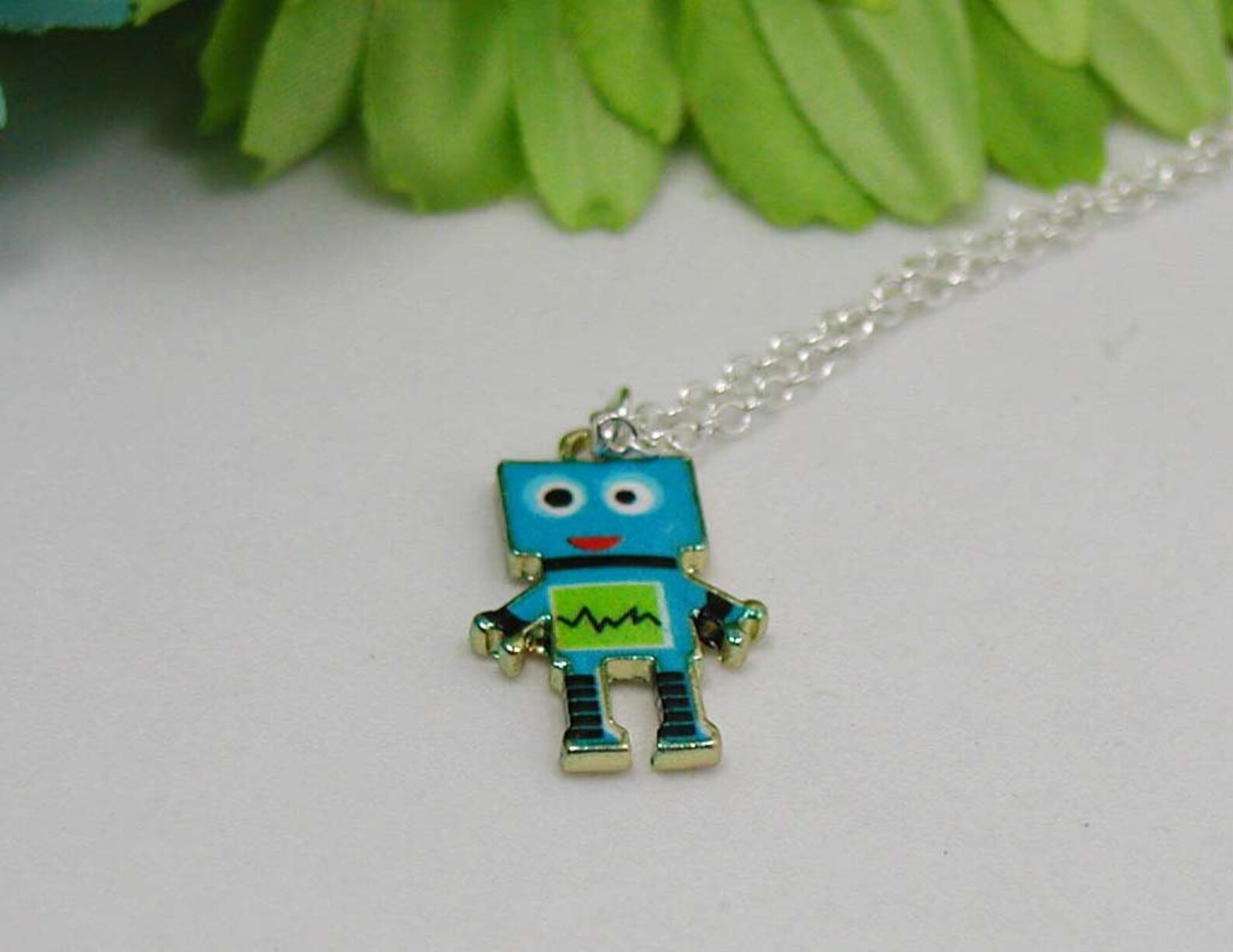 Robot Necklace Set Robot Pendant Set Geek Necklace - Etsy UK