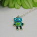 Robot Necklace Set Robot Pendant Set Geek Necklace - Etsy