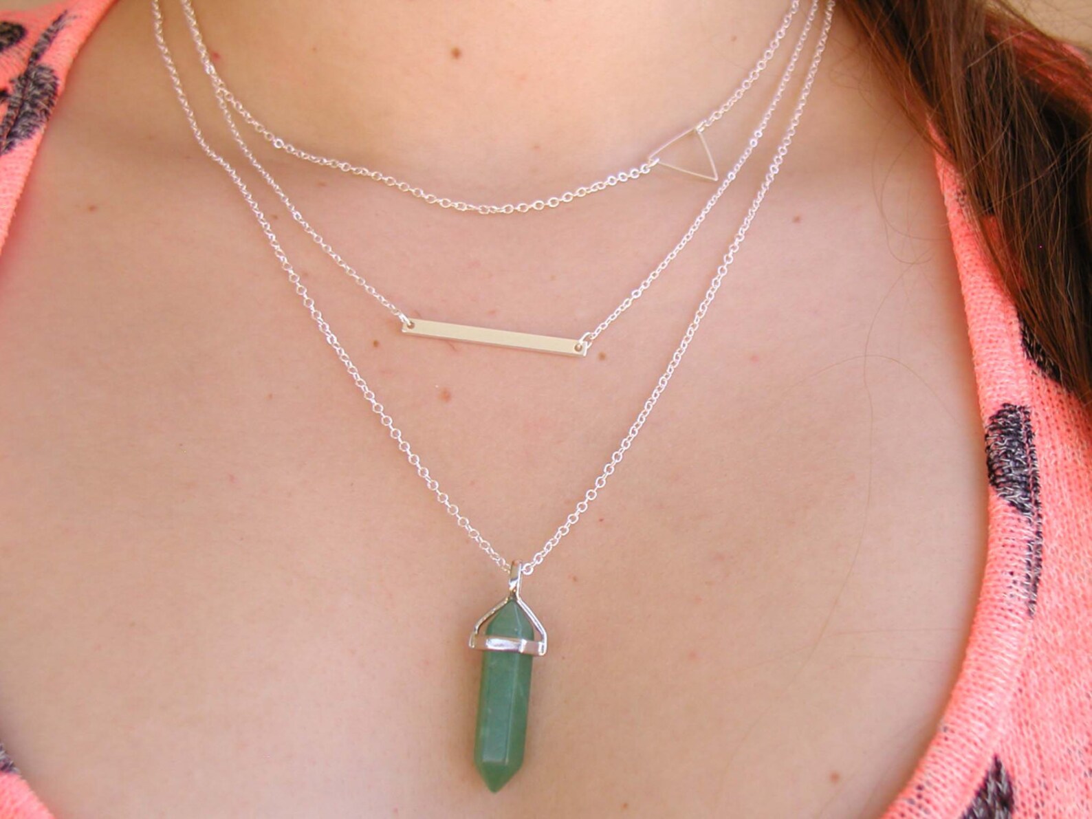 Layered Necklace, Delicate Silver Layer Necklaces, Layer Necklace ...