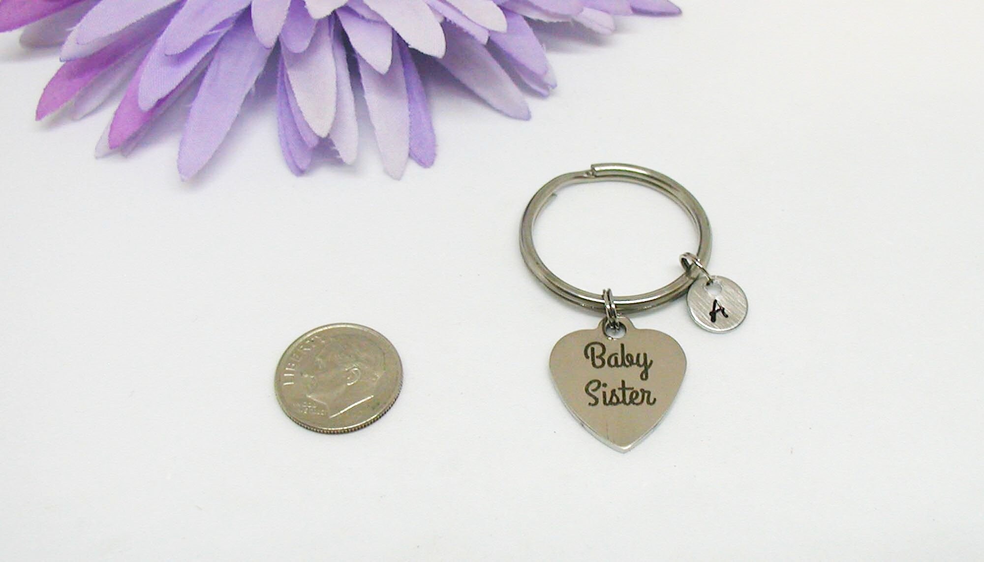 Baby Sister Keychain, Sister Keychain, Sisters Keyring, Best Friend ...