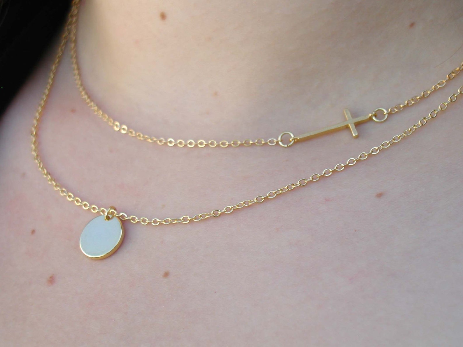 Layering Necklace Set, Delicate Gold Layer Necklaces, Layer Necklace ...