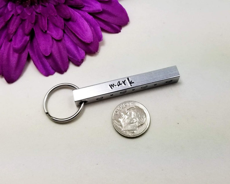 Aluminum Bar Keychain Personalized Keychain Custom - Etsy