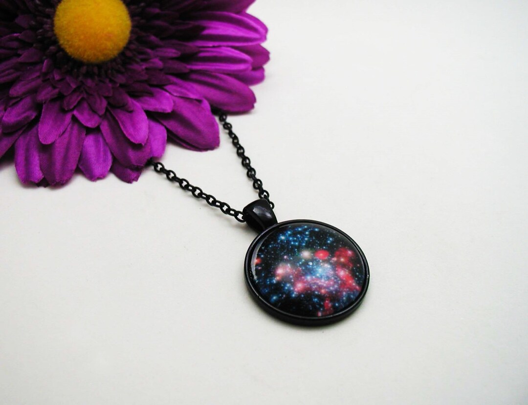 Galaxy Necklace, Nebula Pendant, Galaxy Charm, Dainty Necklace, Galaxy ...