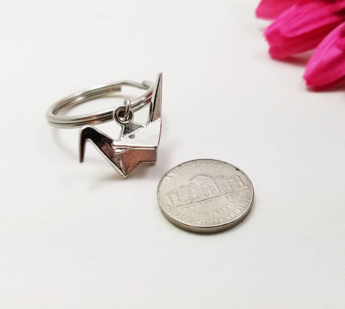 Origami Crane Keychain Gift for Mom Personalized Bracelet - Etsy