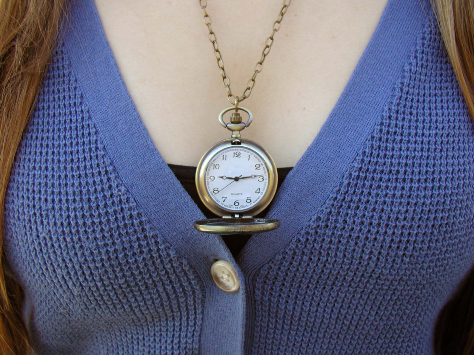 Watch Necklace Charm Necklace Pocket Watch Necklace - Etsy UK
