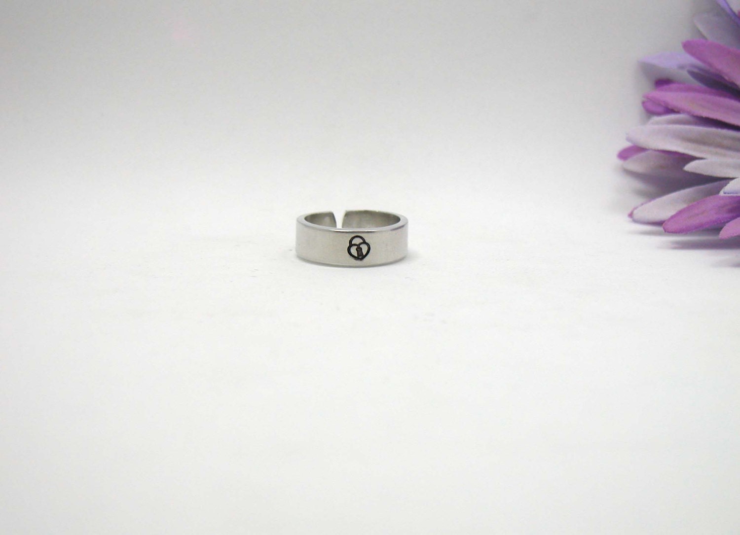 Lock Ring Personalized Name Ring Personalized Ring | Etsy