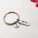 Love Keychain Love Key Chain Initial Keychain - Etsy