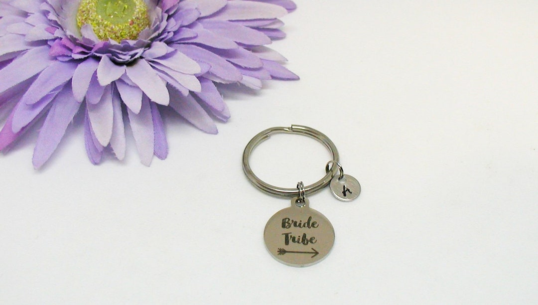Bride Tribe Keychain, Bridesmaid Keychain, Wedding Keyring, Best Friend ...