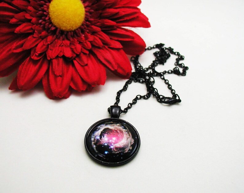 Galaxy Necklace, Galaxy Pendant, Galaxy Charm, Dainty Necklace, Galaxy ...