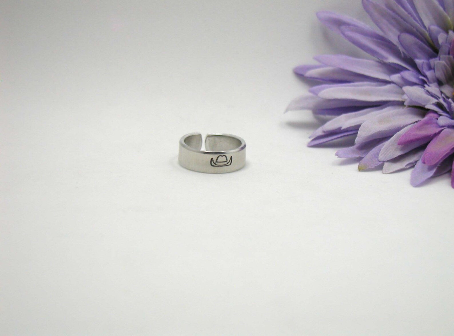 Cowboy Hat Ring, Custom Personalize Ring, Custom Ring Gift, Hand ...