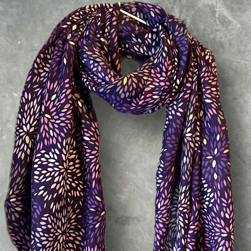 Plum Scarf - Etsy