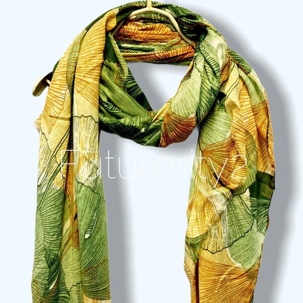 Scarf With Flowers - Etsy