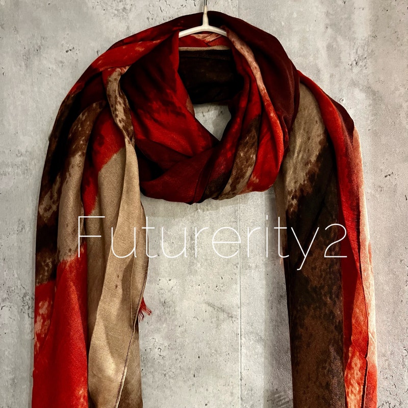Red Cotton Scarf Pattern - Etsy UK