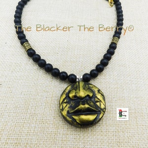 Tribal Jewelry African Mask Pendant Face Ethnic African Men Necklace ...