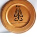 African Charger Plate Aya Fern Gold Acrylic 13 Inch Decorative Plate ...