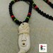 African Bone Necklace Black Beaded Jewelry Ethnic Afrocentric - Etsy
