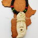 African Bone Necklace Black Beaded Jewelry Ethnic Afrocentric - Etsy