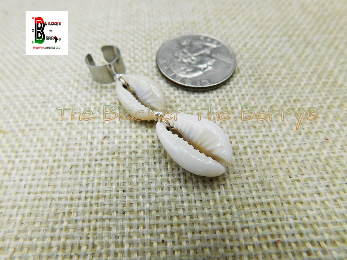 Cowrie Shell Cuff Hair Jewelry Ear African Cowry Cuffs Silver - Etsy